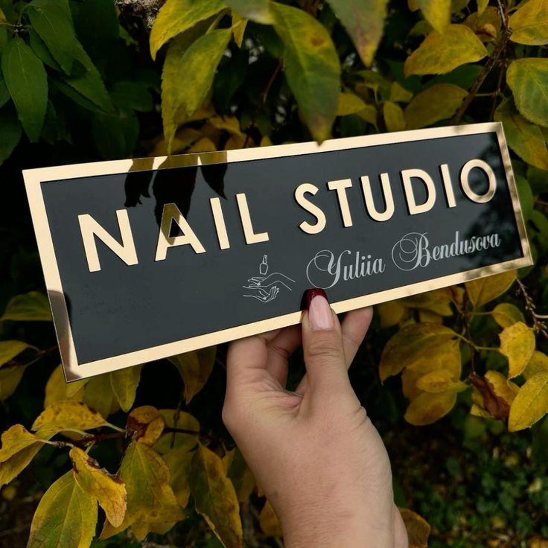 Custom Acrylic Plaque, Logo Sign for Business, Personalized Office Wall ...