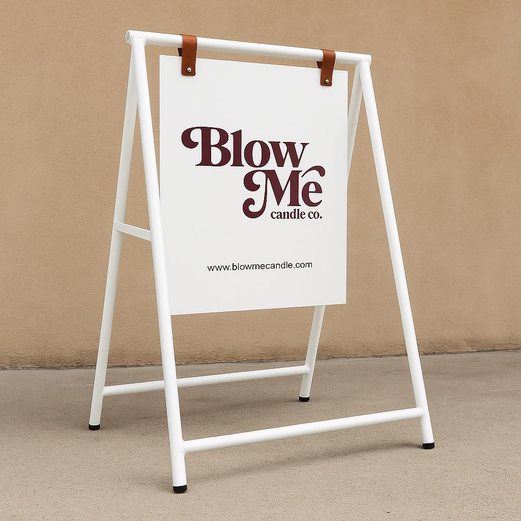 Side Walk Blade Sign - Custom Storefront Sign, A-frame Sidewalk Sign ...