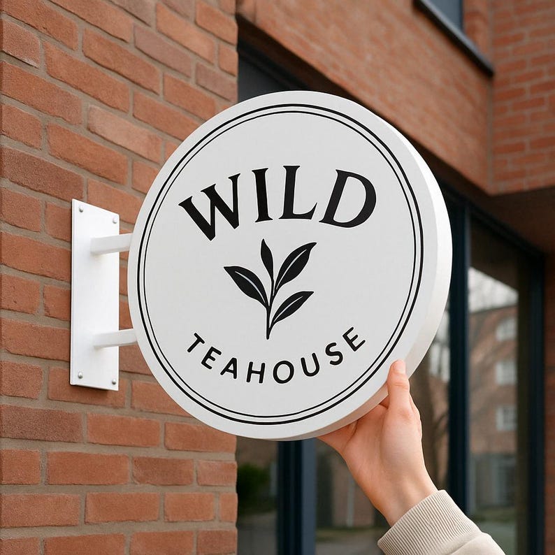 Hanging Business Sign, Blade Sign, Custom Double Sided Sign, Acrylic ...