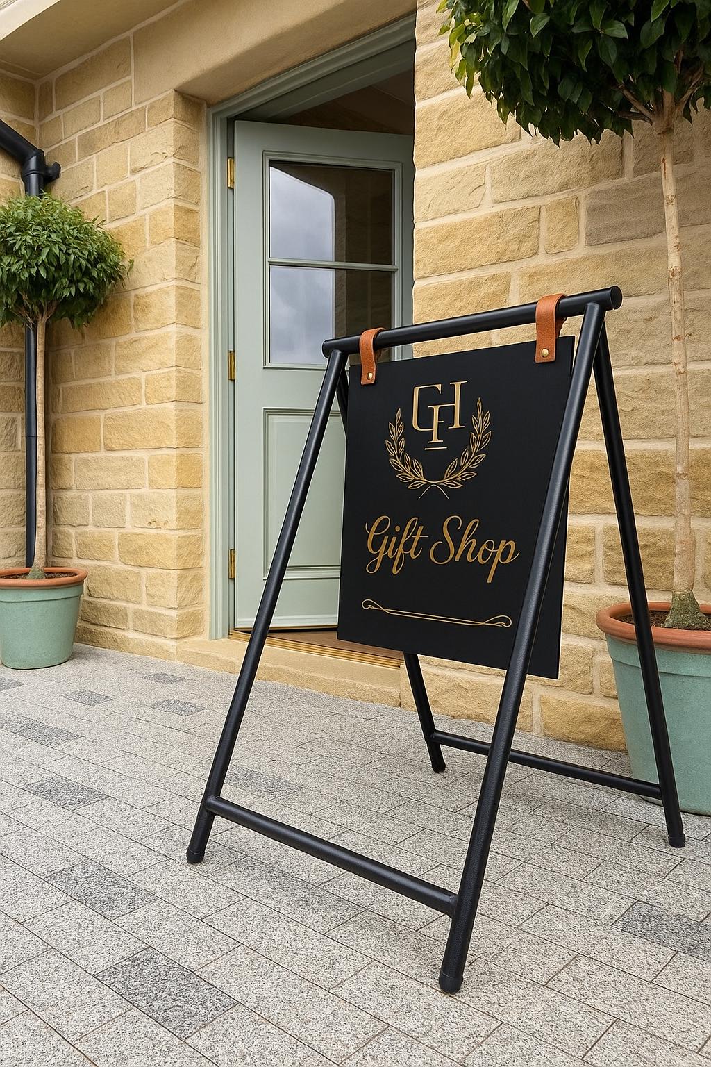 Side Walk Blade Sign - Custom Storefront Sign, A-frame Sidewalk Sign ...