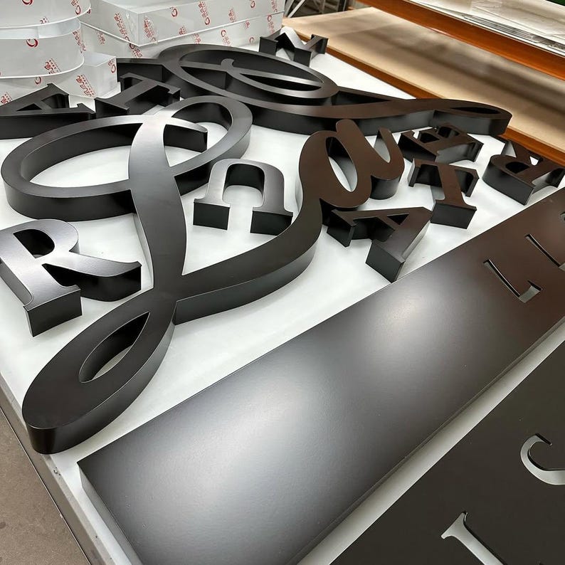 Outdoor Business Sign, Storefront Signage, 3D Letter Sign, Salon Sign ...