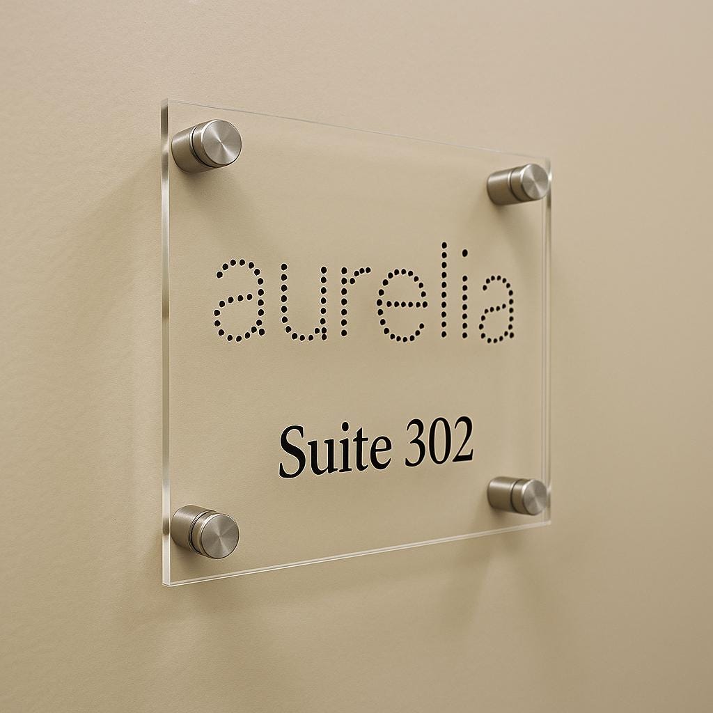 Custom Acrylic Logo Sign for Business – Personalized Bar, Office Wall ...
