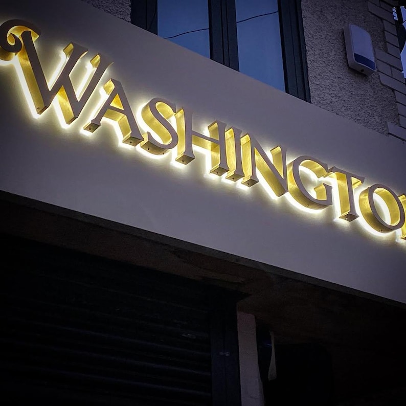 Outdoor Business Sign, Storefront Signage, 3D Letter Sign, Salon Sign ...
