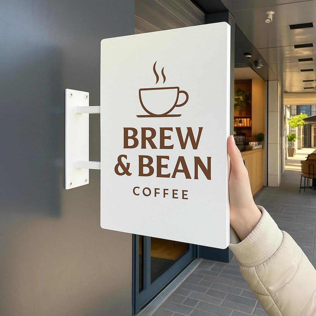 Hanging Business Sign, Blade Sign, Custom Double Sided Sign, Acrylic ...