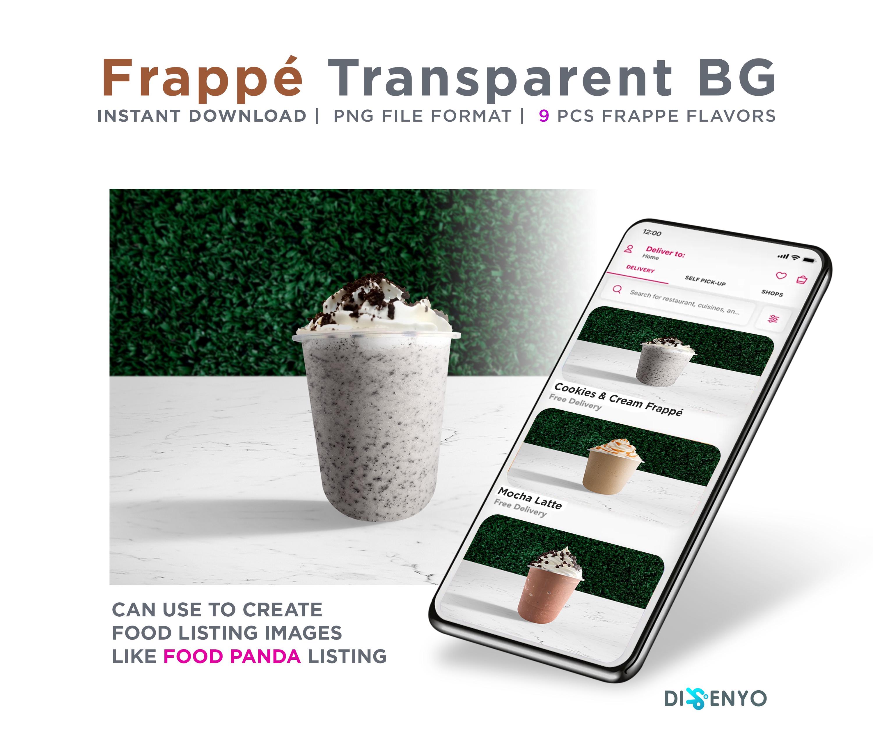 Frappe PNG File Format | 9 Flavors | Transparent Background | Drink ...