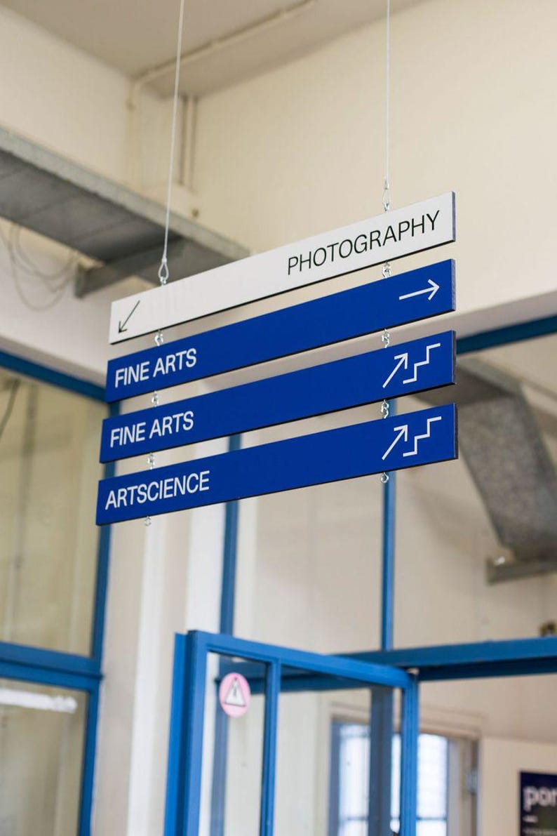 Directional Sign, Ceiling Mounted Sign, Blade Sign, Lobby Way Finding ...