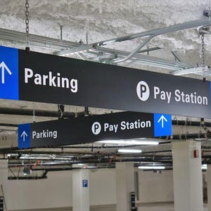 Directional Sign, Ceiling Mounted Sign, Blade Sign, Lobby Way Finding ...