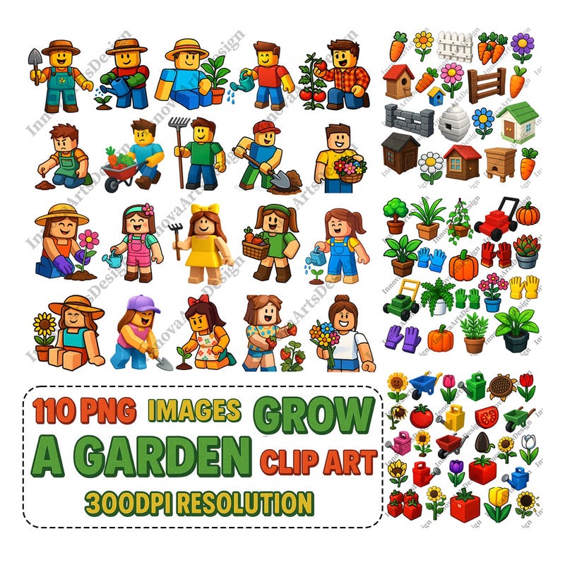 Grow a Garden Stickers - Etsy