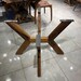 Spider Walnut Table Legs — Handcrafted Wooden Legs for Unique Furniture ...