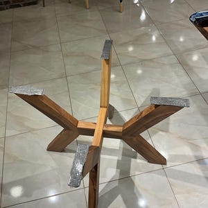 Spider Walnut Table Legs — Handcrafted Wooden Legs for Unique Furniture ...