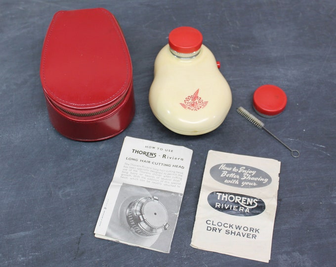 Thorens Riviera Wind up Razor With Case, Swiss Wind up Clockwork Dry ...