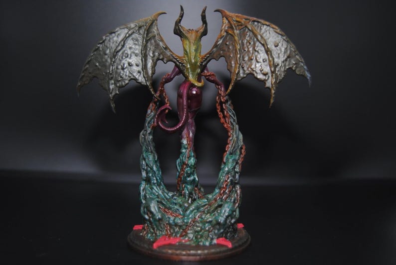 Demon Queen STL File – 3D Printable Dark Fantasy Female Figure – Resin ...