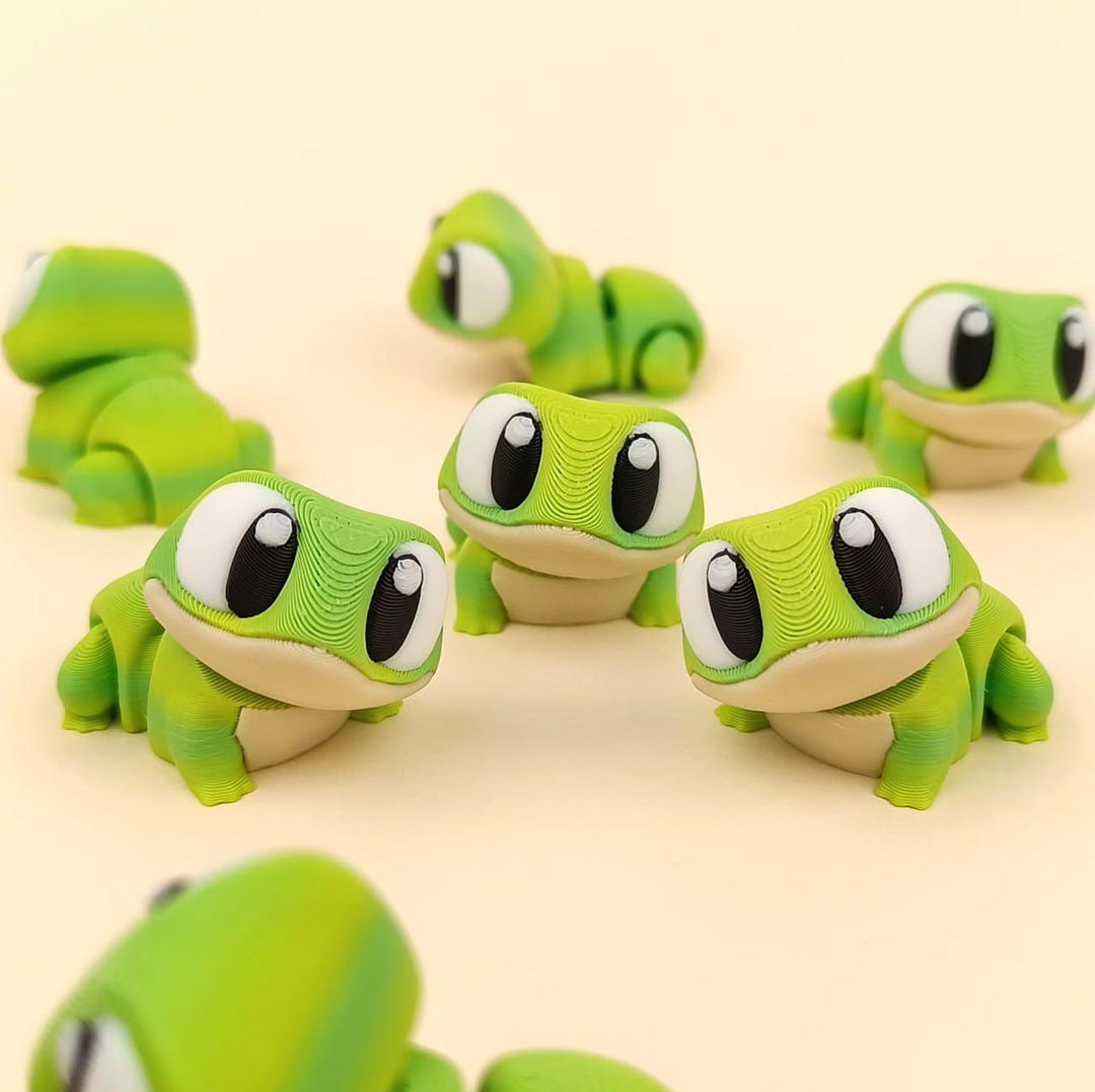 Flexi Frog 1 STL – 3D Printable Articulated Frog Toy – Fun Print for ...