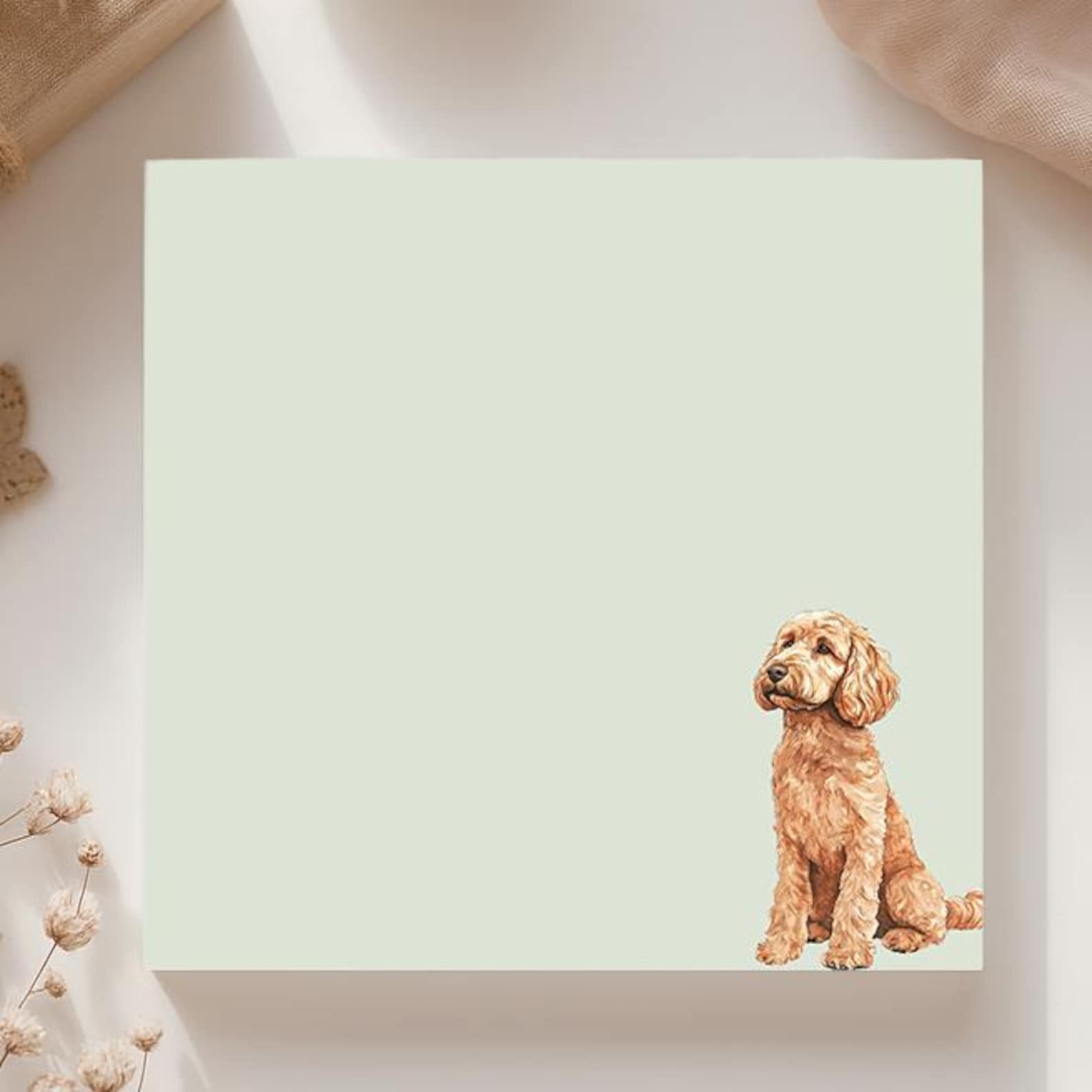 Goldendoodle Sticky Notepad: 3" Post-it Notes, Dog Lover Gift - Etsy