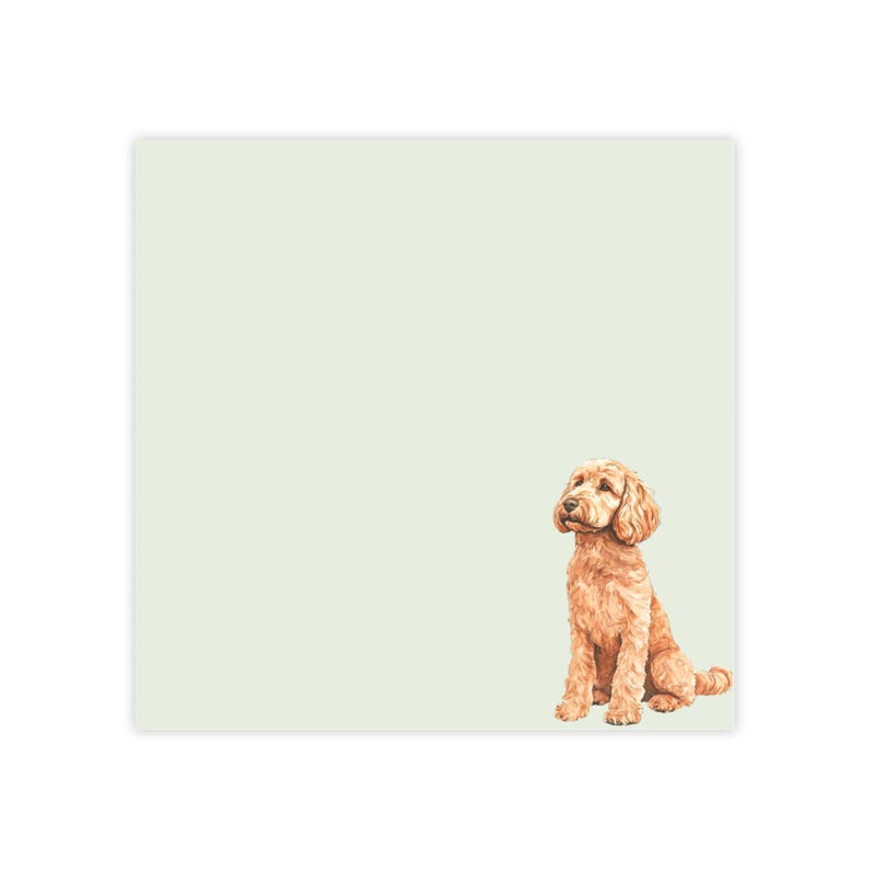 Goldendoodle Sticky Notepad: 3" Post-it Notes, Dog Lover Gift - Etsy