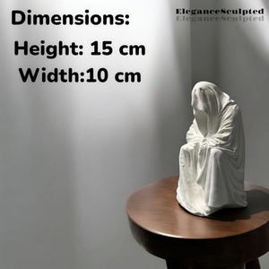 The Cloak of Conscience Plaster Statue | Gothic Hooded Sculpture ...