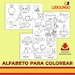 Abecedario Español Para Colorear - Libro Para Colorear Imprimible ...