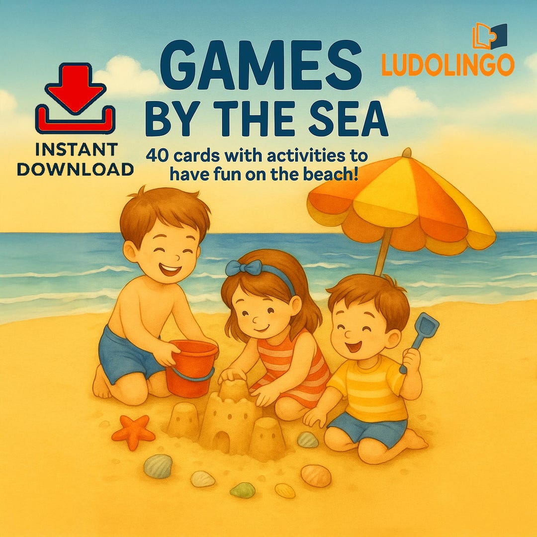 Fun Summer Flashcards for Kids - Printable Beach-themed Activities ...