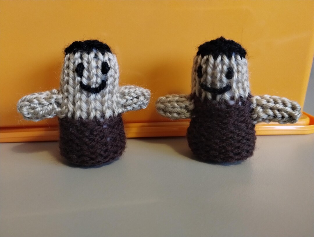 Knitted Cavemen Toy, Playtime Friends - Etsy