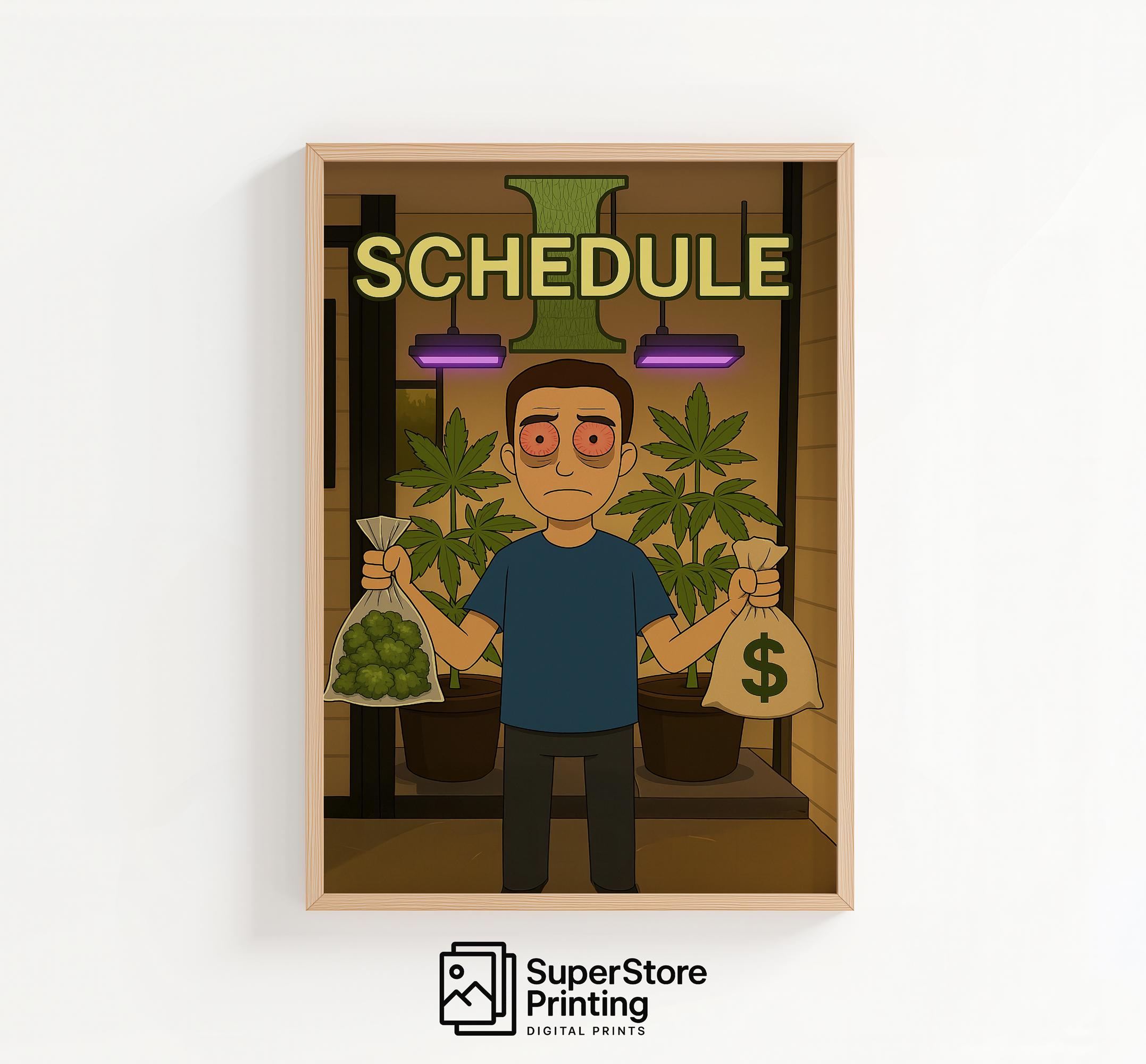 Schedule 1 Digital Poster, Gaming Poster, Gamer Gift. Fun Poster, Fan ...
