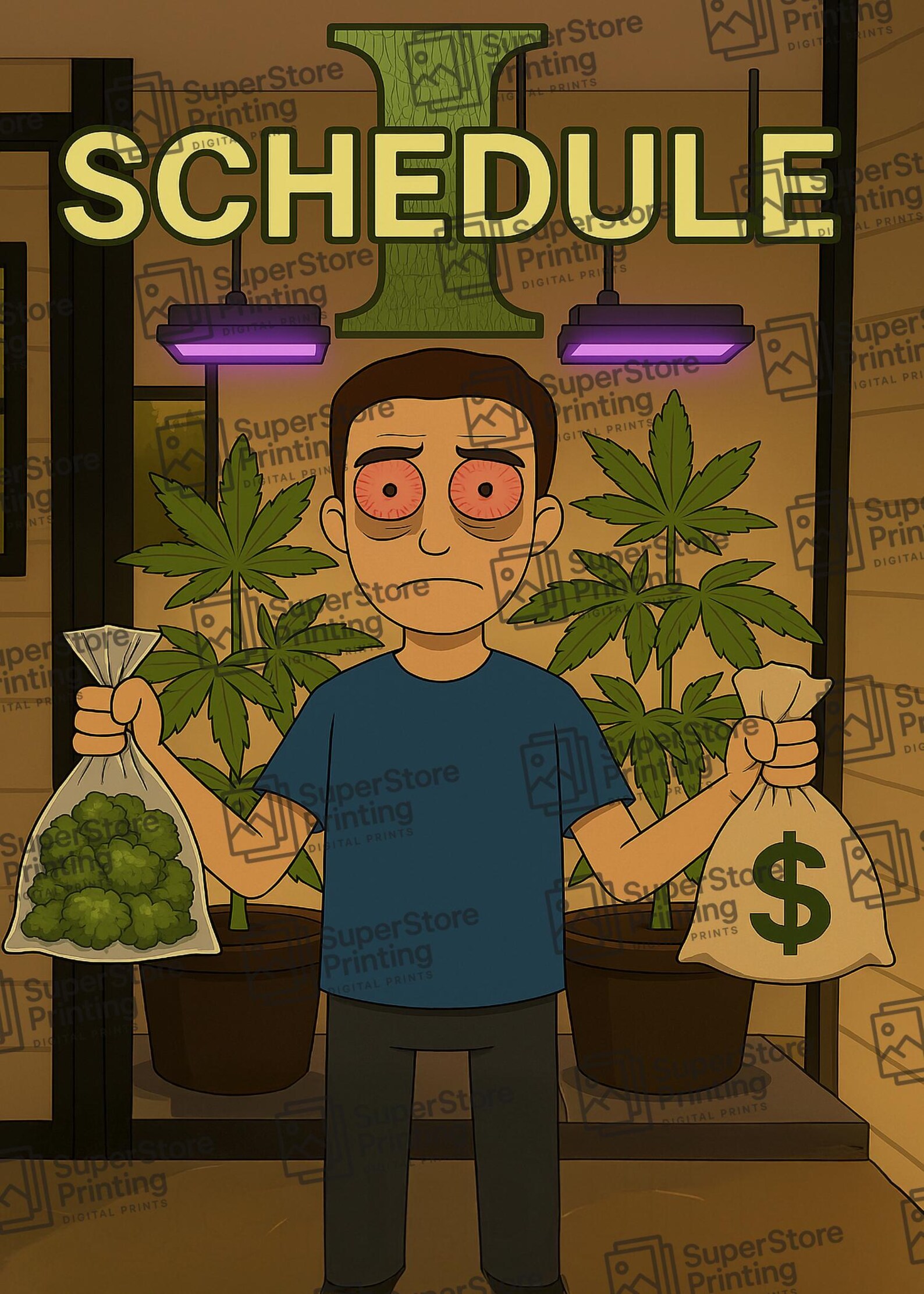 Schedule 1 Digital Poster, Gaming Poster, Gamer Gift. Fun Poster, Fan ...