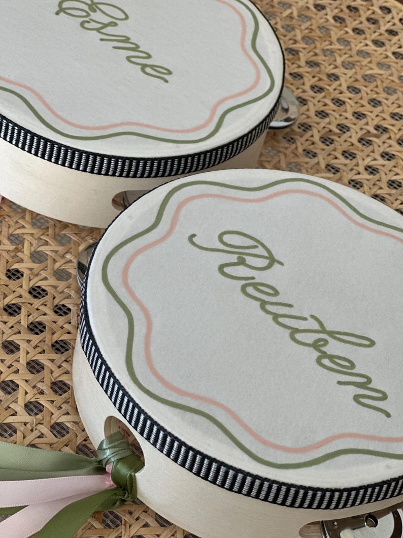 Personalised Tambourines | Custom Calligraphy, Wedding Favours, Unique ...