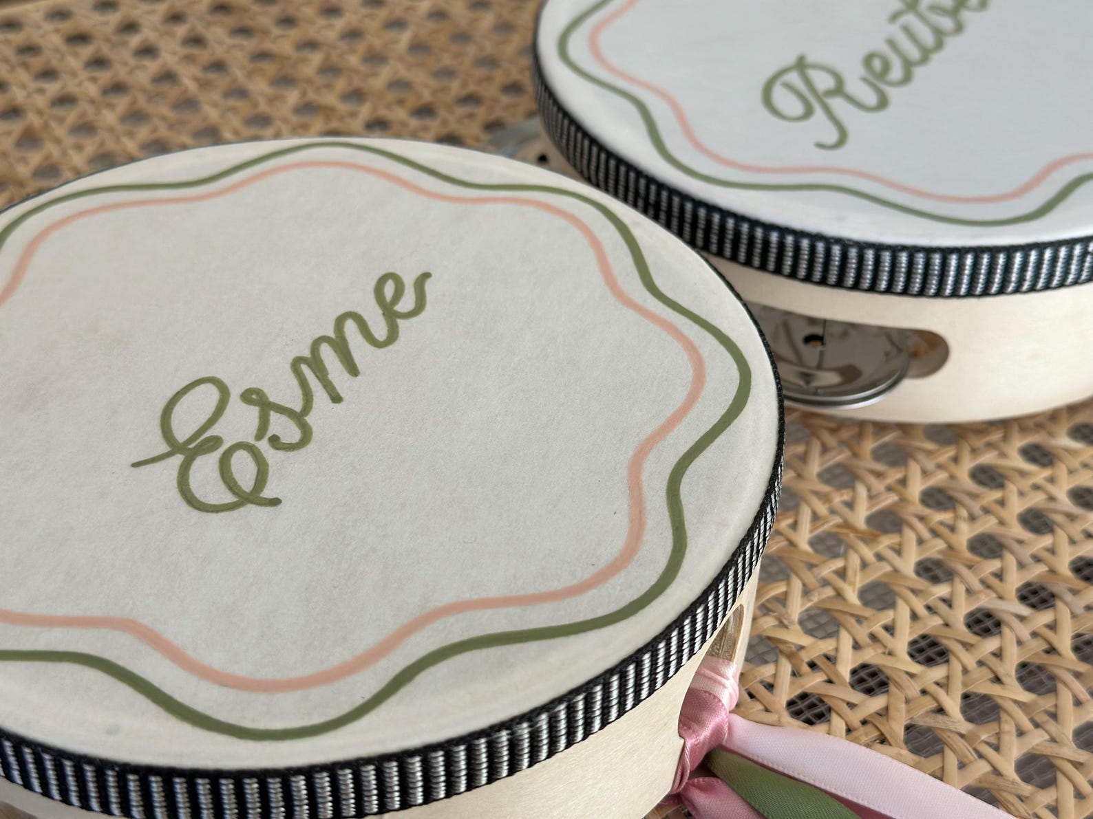 Personalised Tambourines | Custom Calligraphy, Wedding Favours, Unique ...