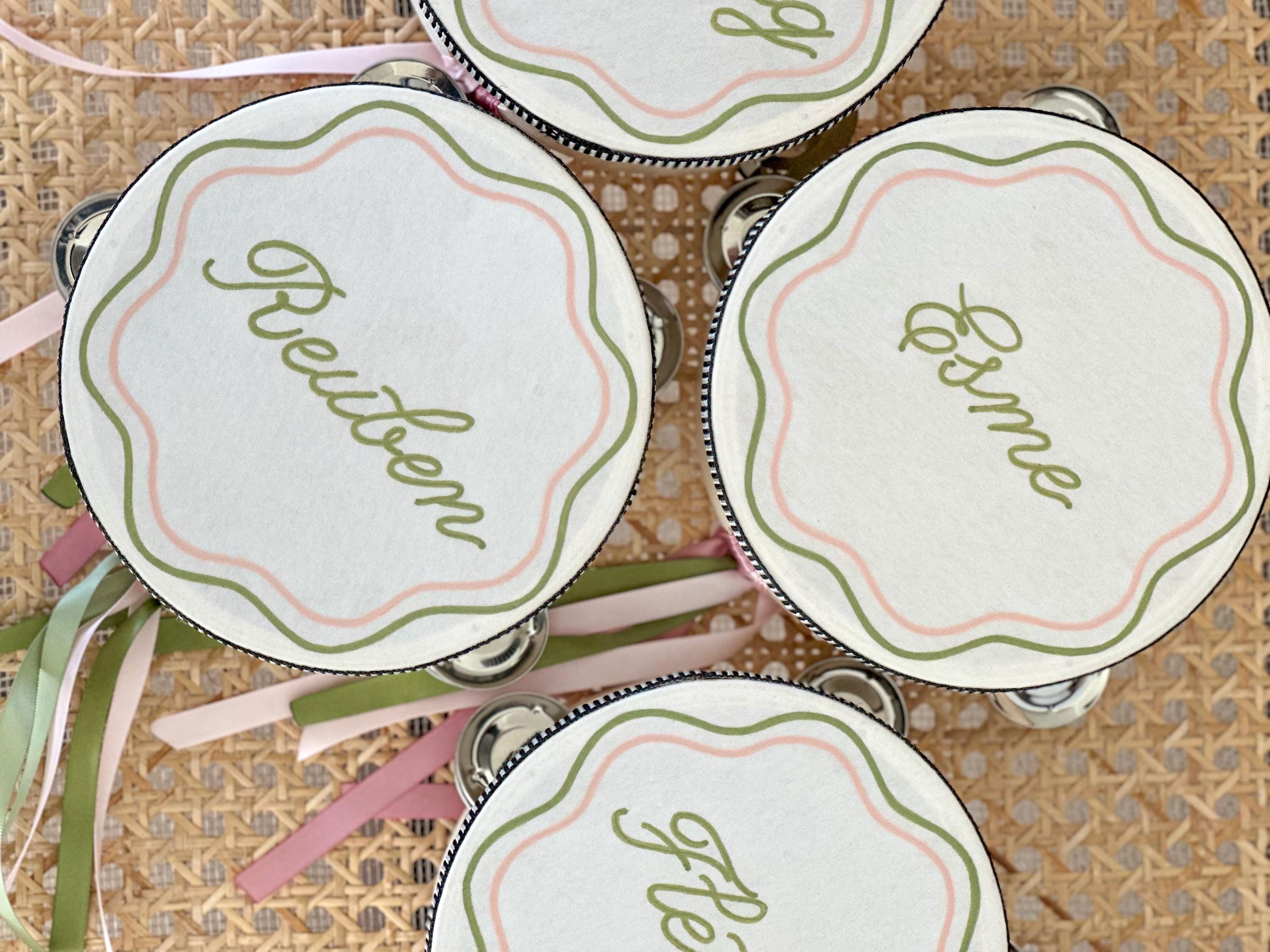 Personalised Tambourines | Custom Calligraphy, Wedding Favours, Unique ...