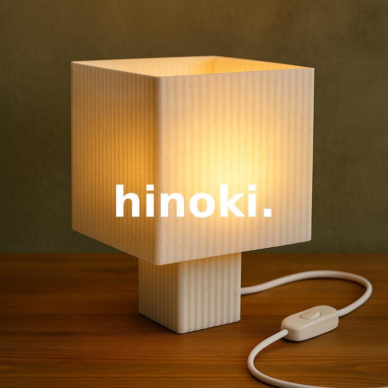 Marble Textured - Minimalist Japandi Style Table Lamp - Etsy