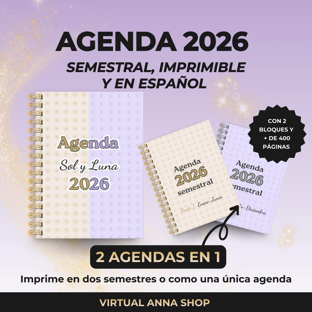 Printable 2026 Planner in Spanish. Printable 2026 Planner Combo. PDF ...