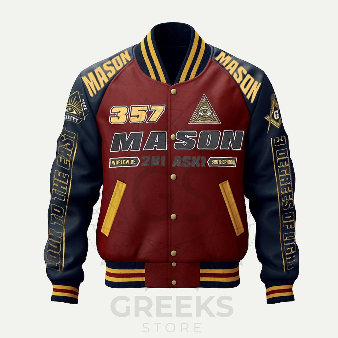 Limited Edition Masonic Fraternityvarsity Jacket - Custom Freemason ...