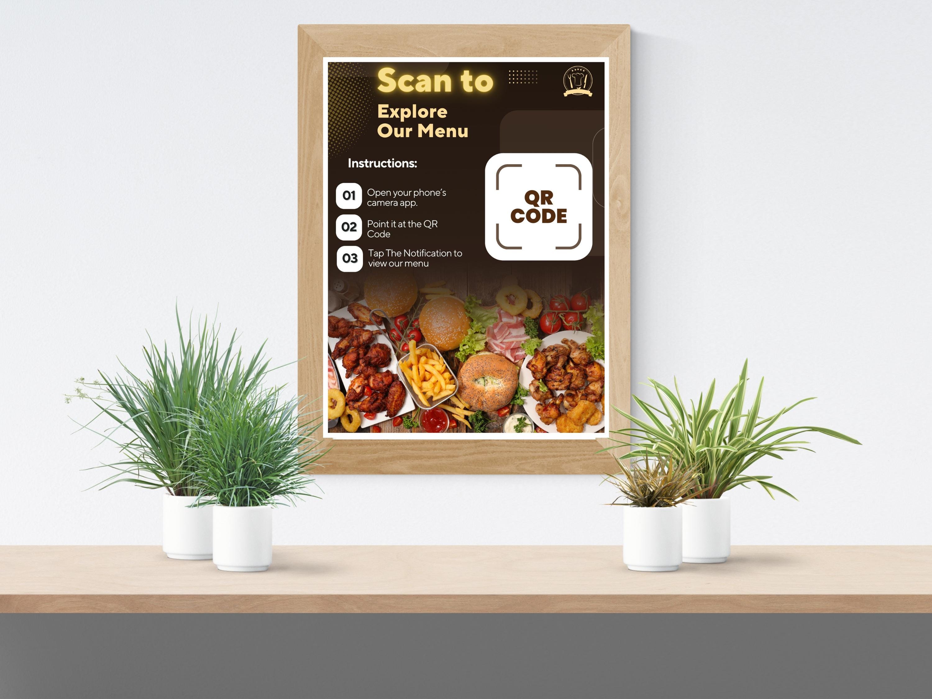 Custom QR Code Template | Instant Download | Editable Digital File - Etsy