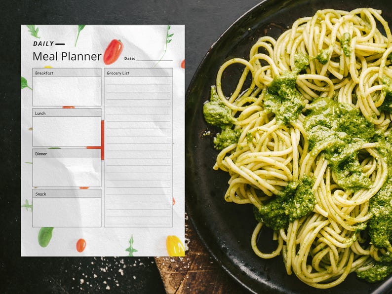 Editable Daily and Weekly Meal Planner | Printable and Digital Template ...