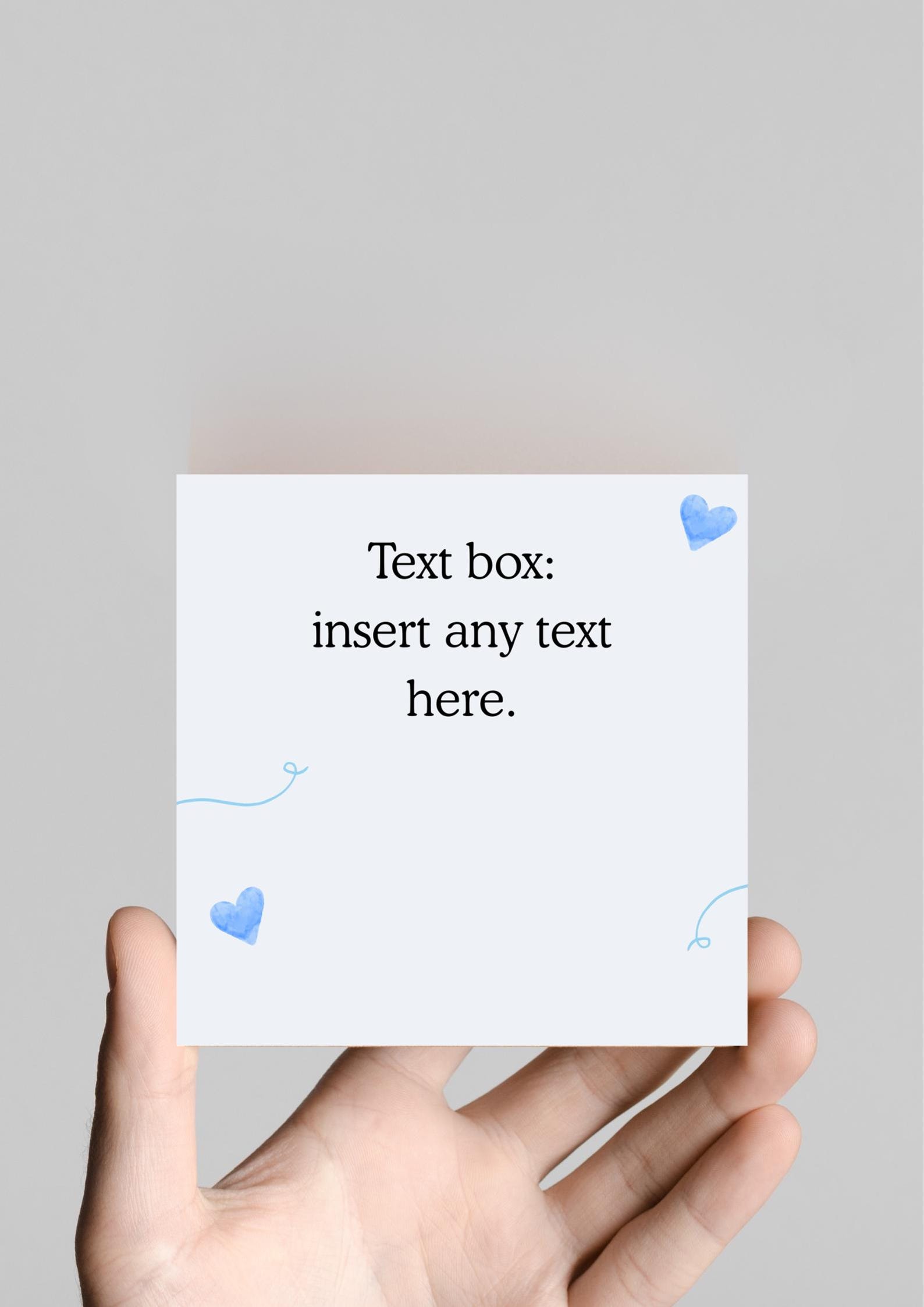 Father's Day Photo Card - Customizable Square Card for Dad - I Love You ...