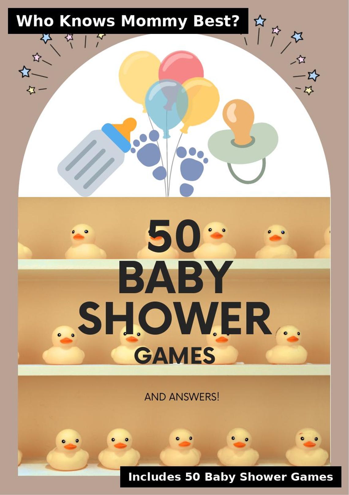Baby Shower Game Book Printable | 50 Fun Baby Shower Activities ...