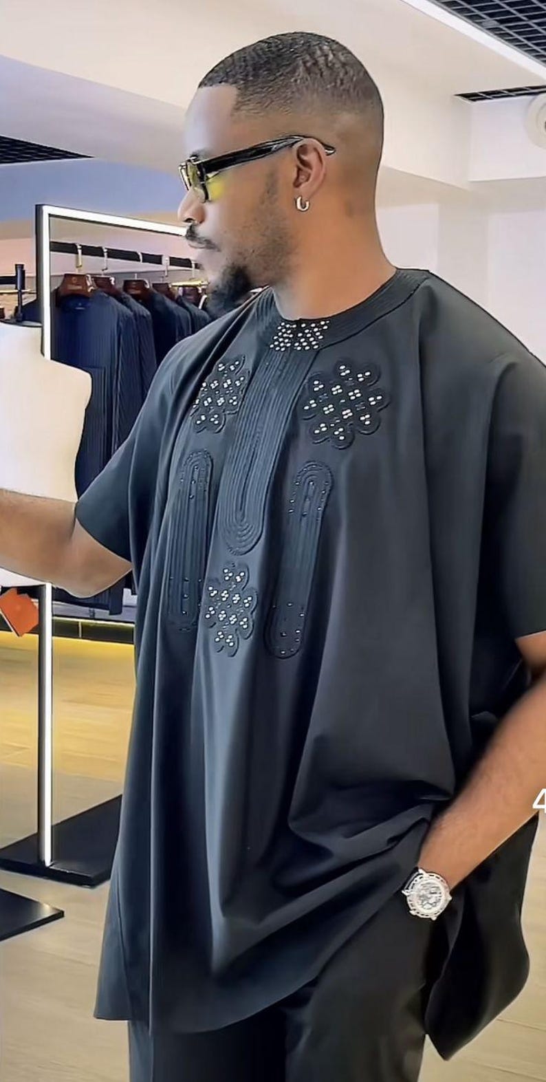 Elegant African Men's Suit: Dashiki Wedding Attire - Etsy UK