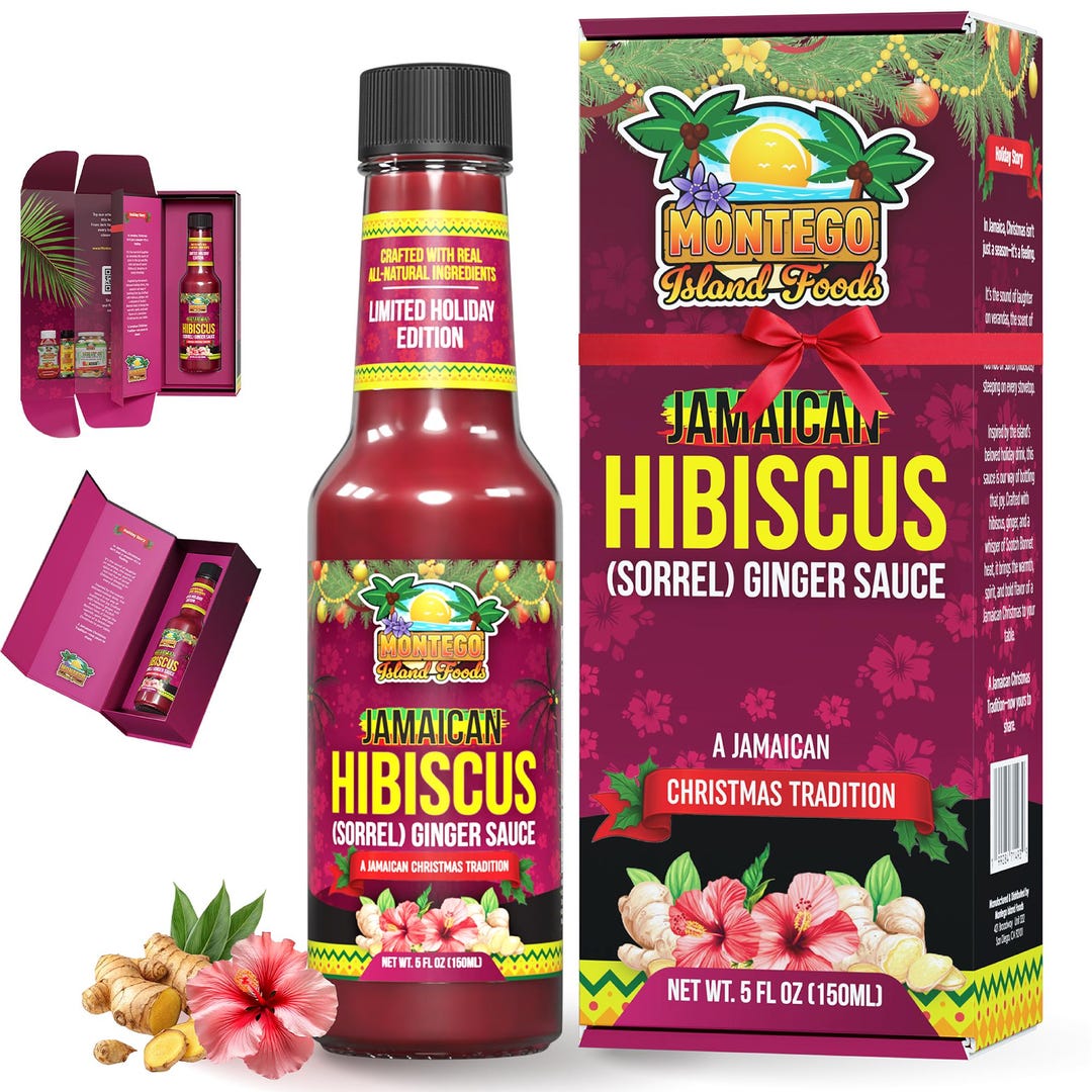 Montego Island Foods Jamaican Hibiscus (sorrel) Ginger Sauce – Limited ...