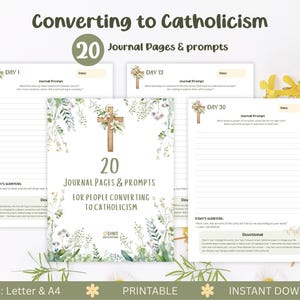 Catholic Conversion Journal: 20-day Devotional Prompts (digital ...