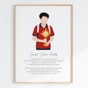 Saint Carlo Acutis Print: Catholic Teen Room Decor (digital Download ...