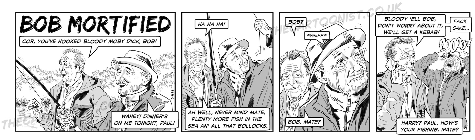 VIZ Cartoon 'bob Mortified' Signed Print - Etsy UK