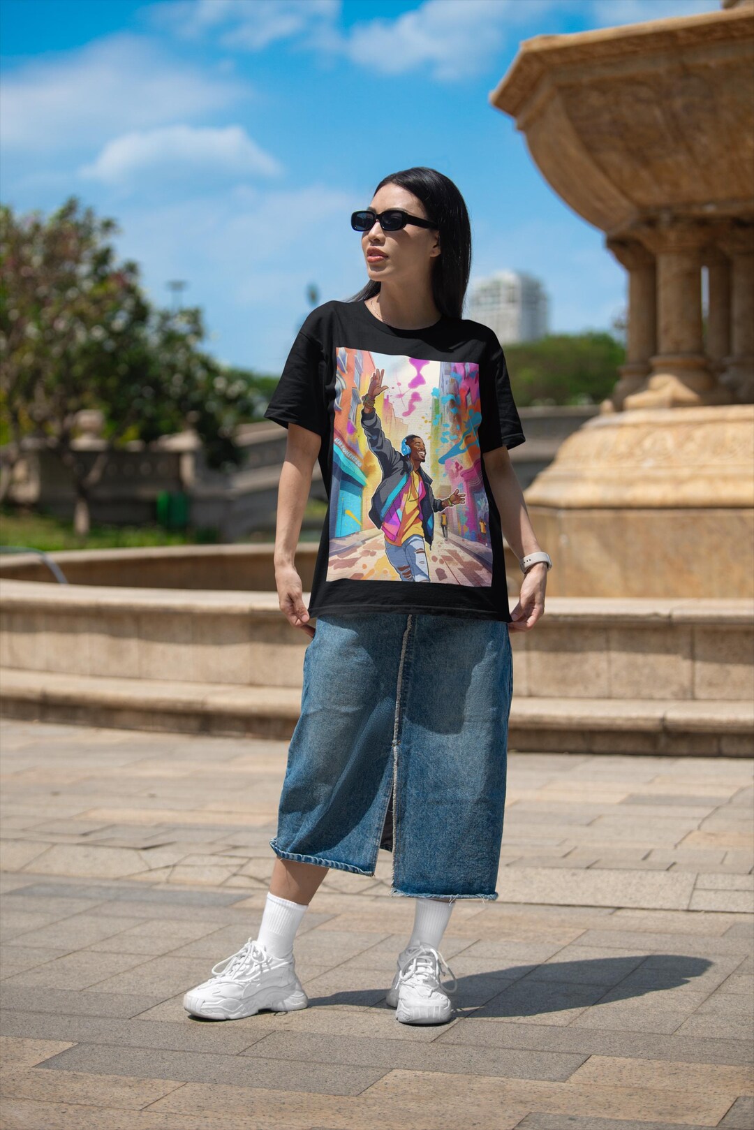 Colorful Hip Hop Dancer Tee: Street Style Music Shirt - Etsy