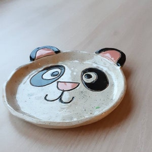 Panda Ceramic Plate Pottery Dish for Kids Panda Lovers Gift - Etsy