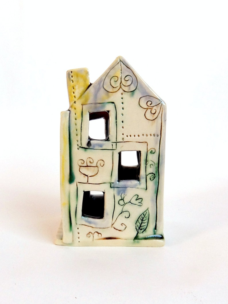Ceramic Pencil Box Pencil Pot With Windows Ceramic House - Etsy