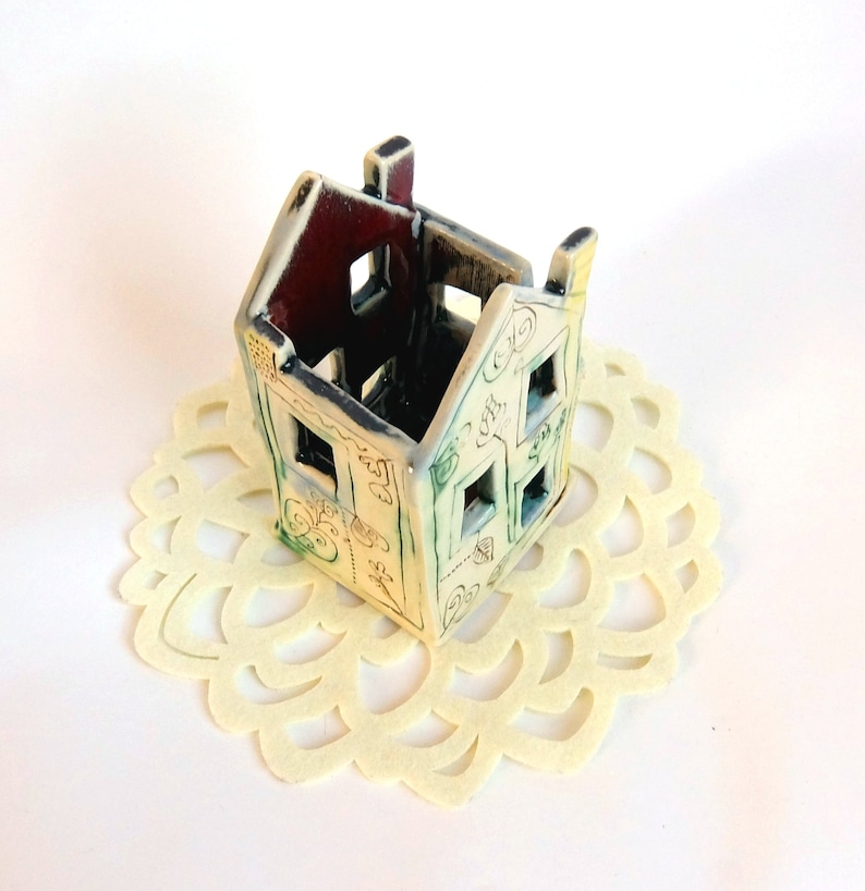Ceramic Pencil Box Pencil Pot With Windows Ceramic House - Etsy