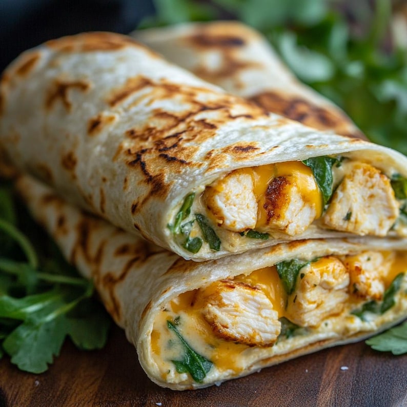 The Ultimate Cheesy Garlic Chicken Wrap Recipe – Digital Download - Etsy