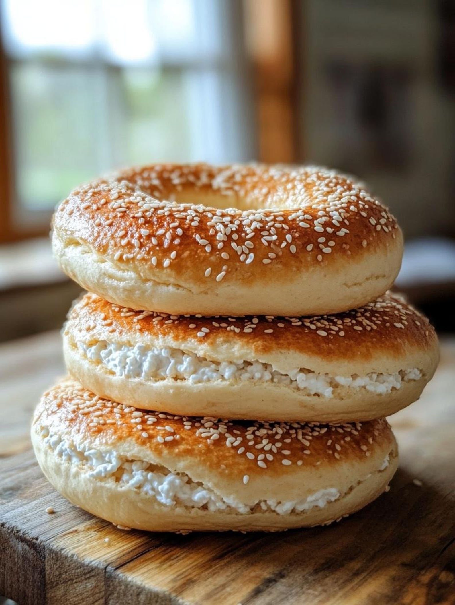 Cottage Cheese Protein Bagels Recipe PDF | High Protein Easy Breakfast ...