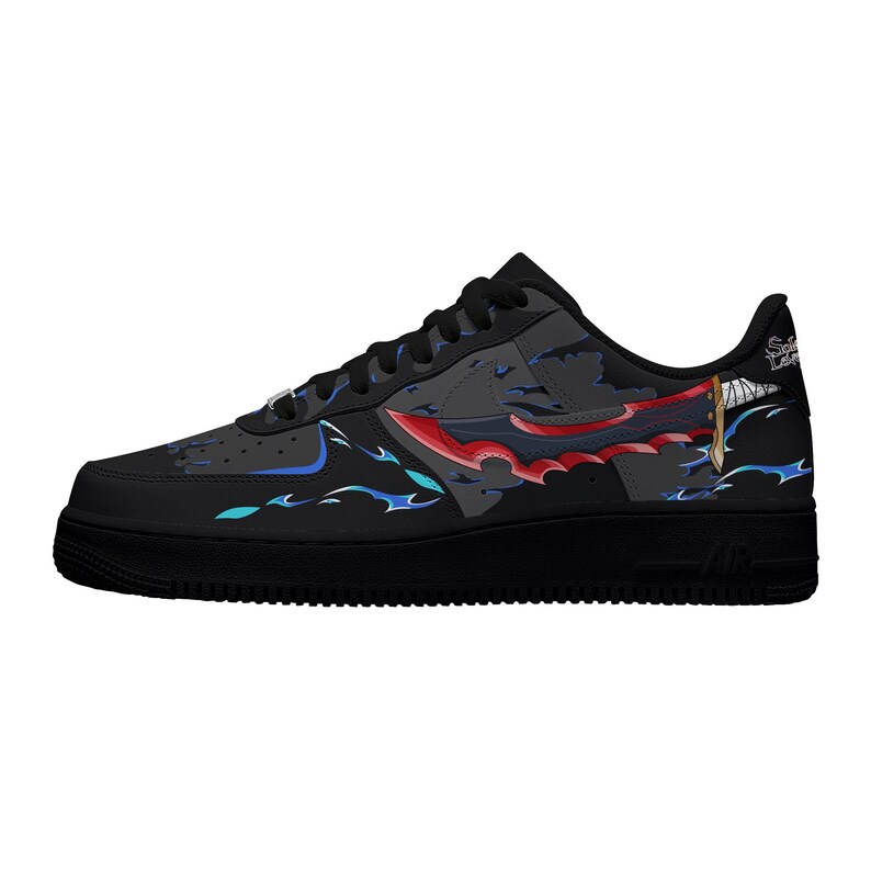 Custom Sung Jinwoo LVL X Sneakers, Solo Leveling Custom Shoes, Sports ...