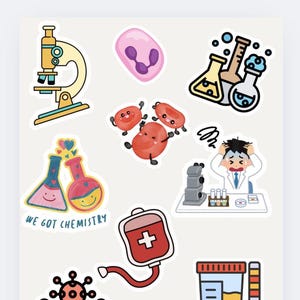 Laboratory Science Printable Stickers - Etsy