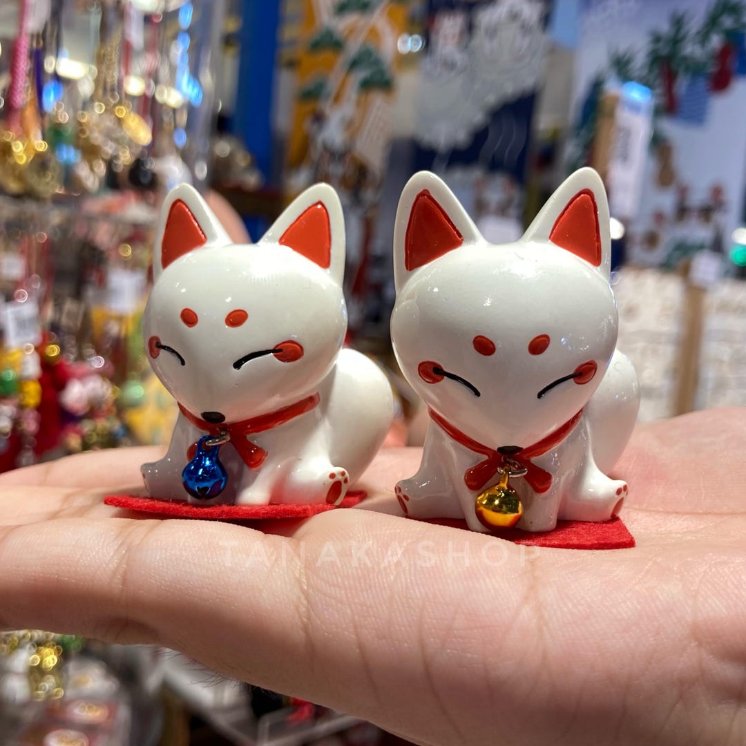 Kitsune Fushimi Inari | Resin Lucky Fox Doll for Home Decoration | Good ...