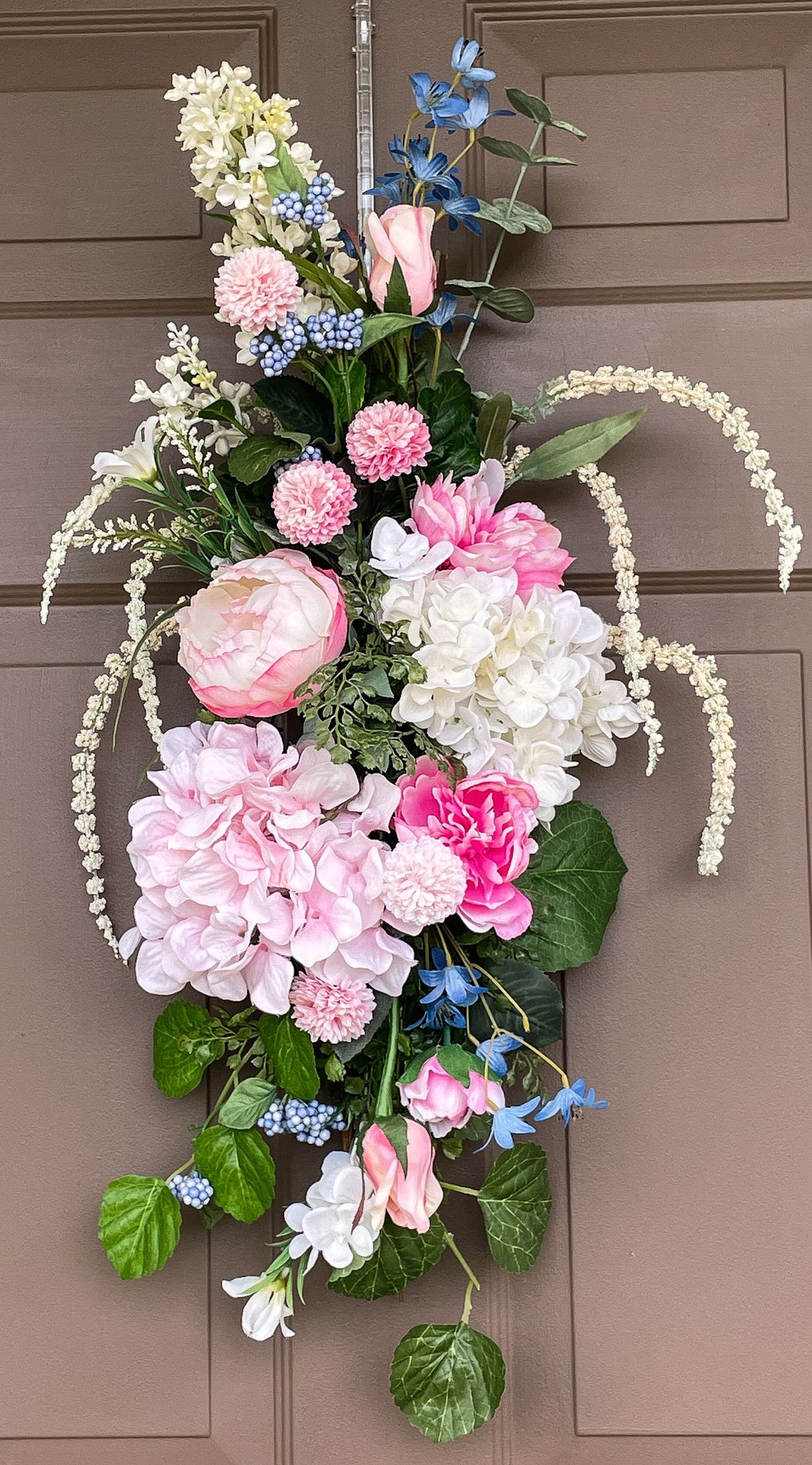 Spring Door Decor, Wedding Swag, Wedding Floral, Wedding Centerpiece ...
